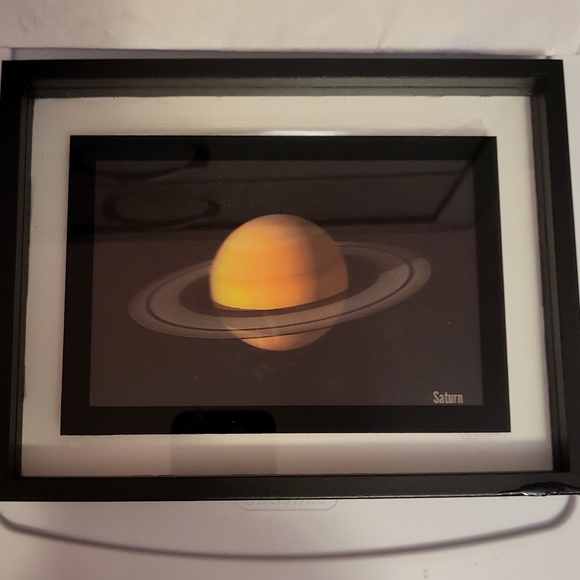Source Unknown | Wall Decor | Saturn 3d Card With Frame 85 Inches L X ...